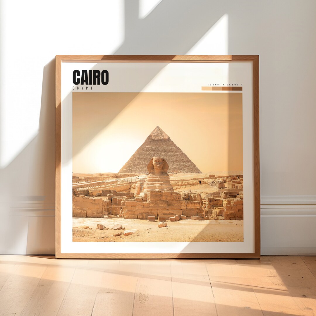 Cairo Wall Art | Cairo Egypt Poster | Cairo Print | Cairo Pyramid Photo | Cairo Decor | Cairo ...