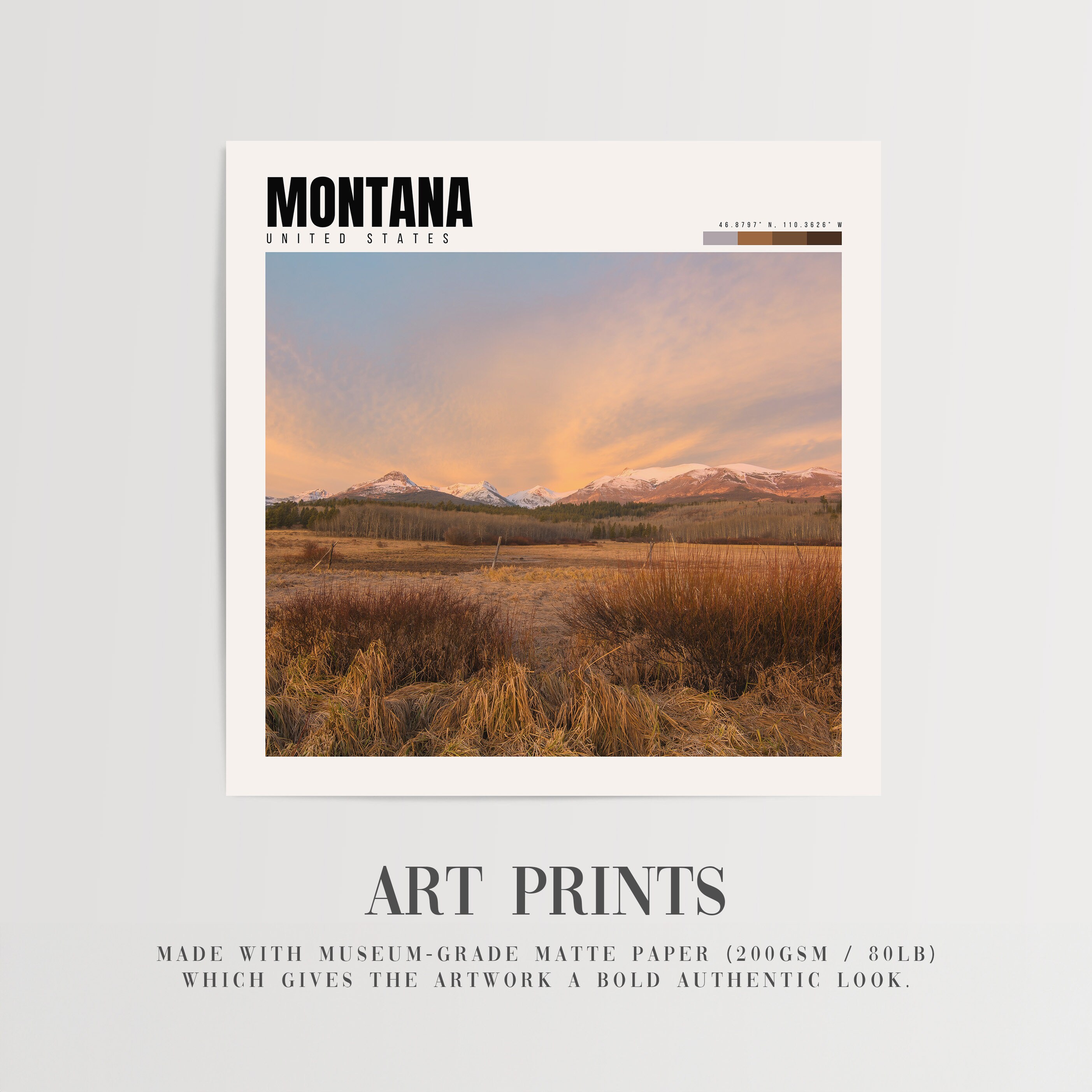 Montana Print | Montana Wall Art | Montana Poster | Montana Photography ...
