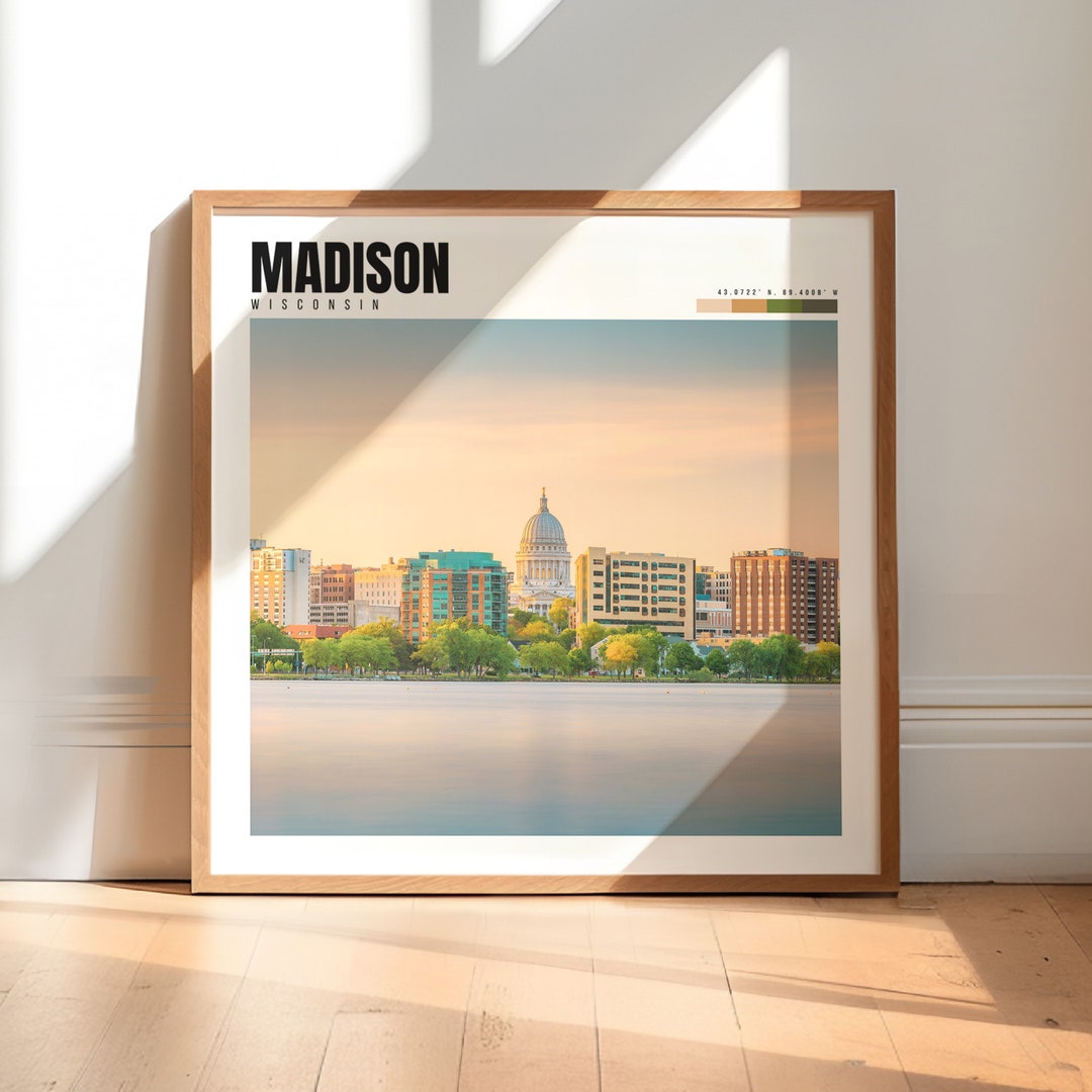 Madison Print | Madison Wisconsin Poster | Madison Wall Art | Madison ...