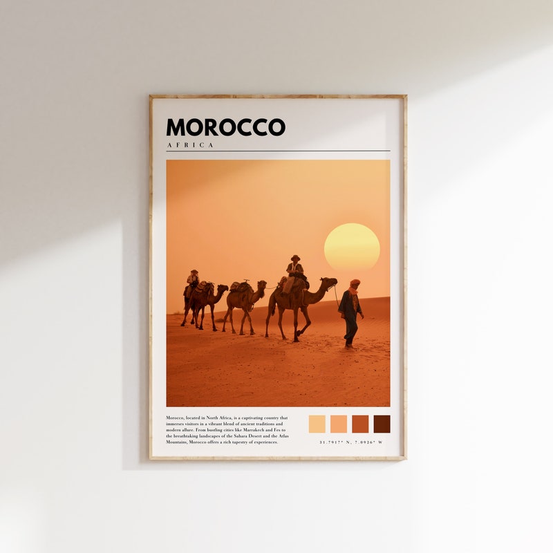Morocco Poster - Etsy