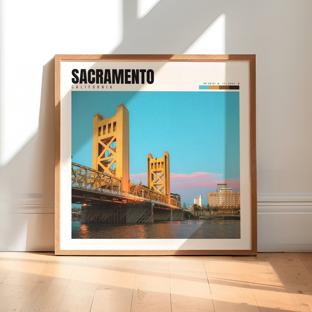 Sacramento Print | Sacramento California Artwork | Sacramento Poster ...