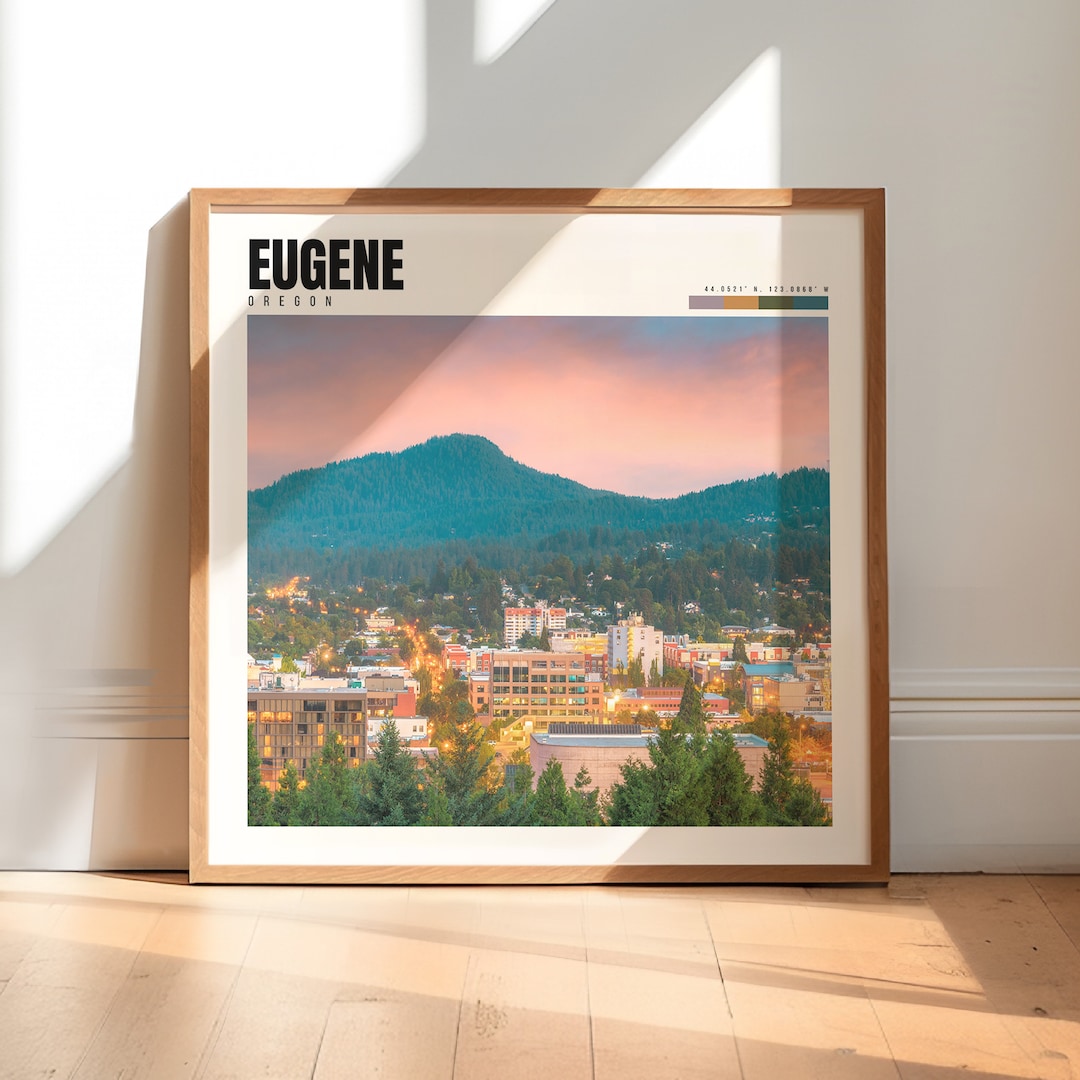 Eugene Print | Eugene Oregon Wall Art | Eugene Poster | Eugene ...