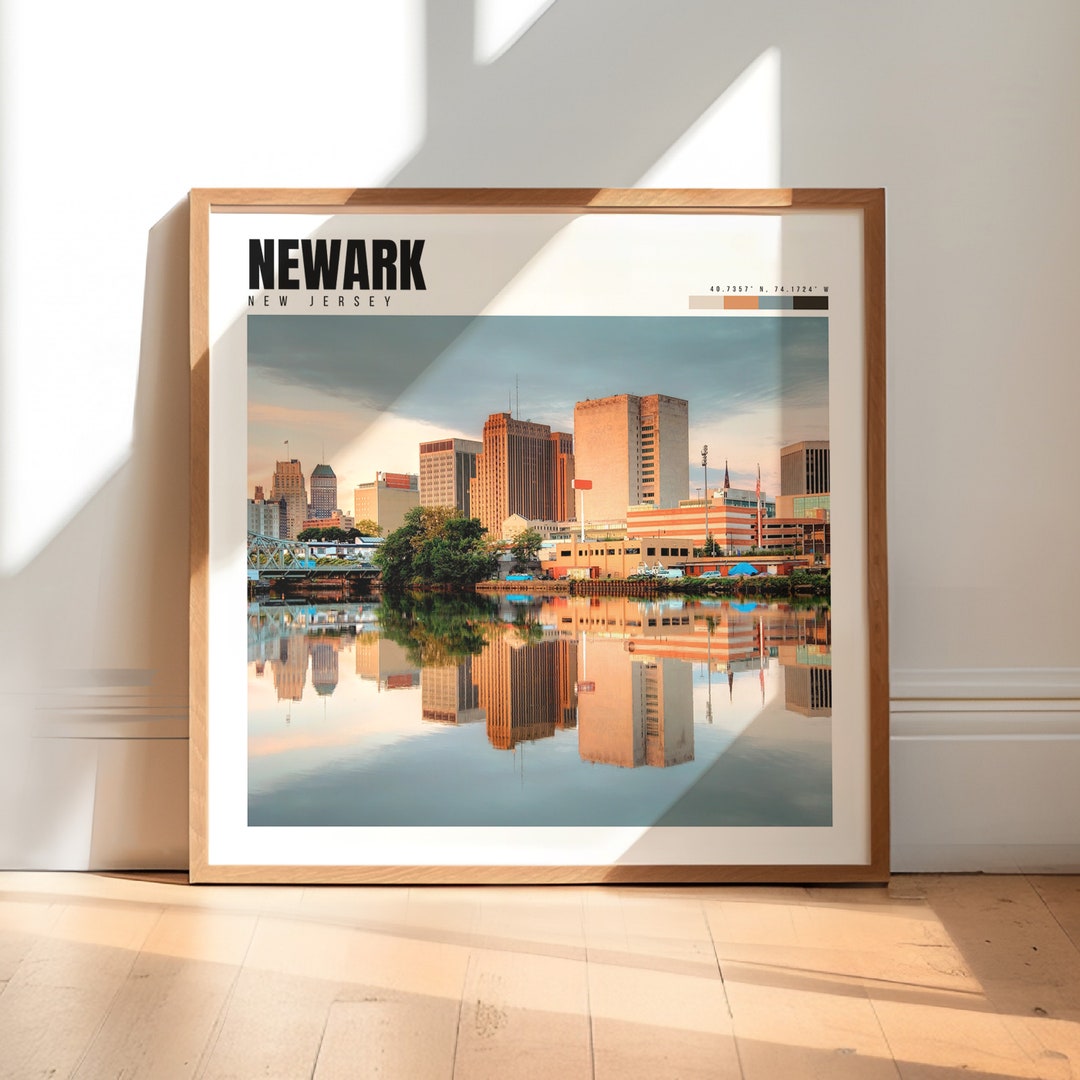 Newark Wall Print | Newark Wall Art | Newark Poster | Newark Artwork ...