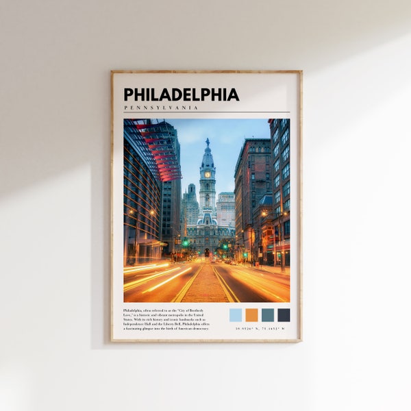 Philadelphia Poster - Etsy