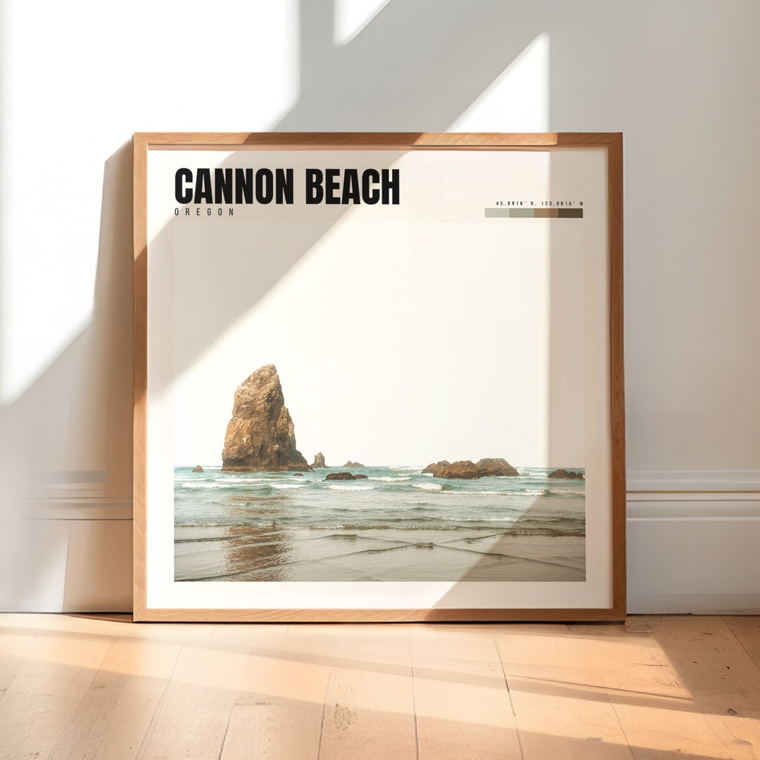 Cannon Beach Print | Cannon Beach Oregon Poster | Cannon Beach Wall Art ...