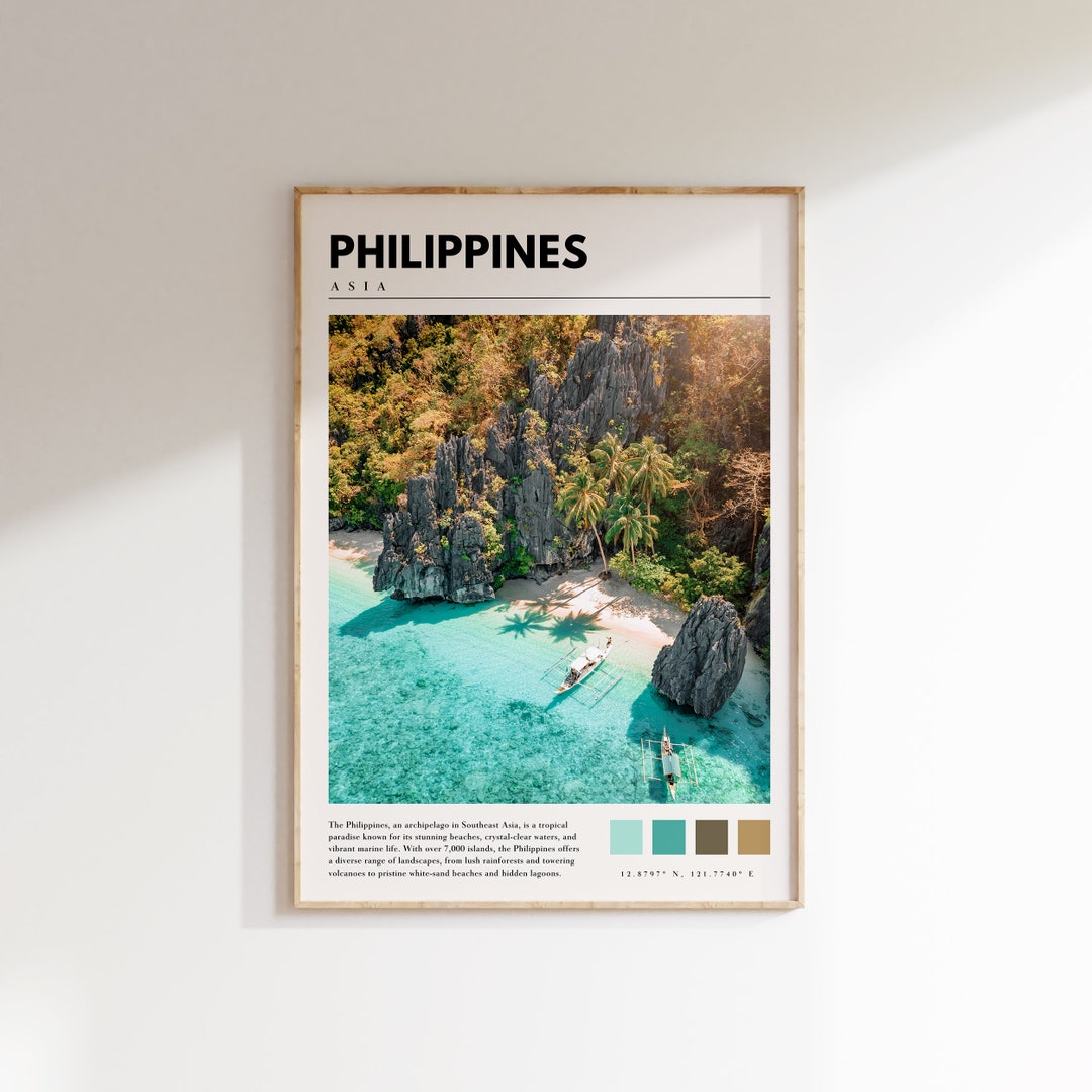 Philippines Print | Philippines Wall Art | Philippines Poster ...