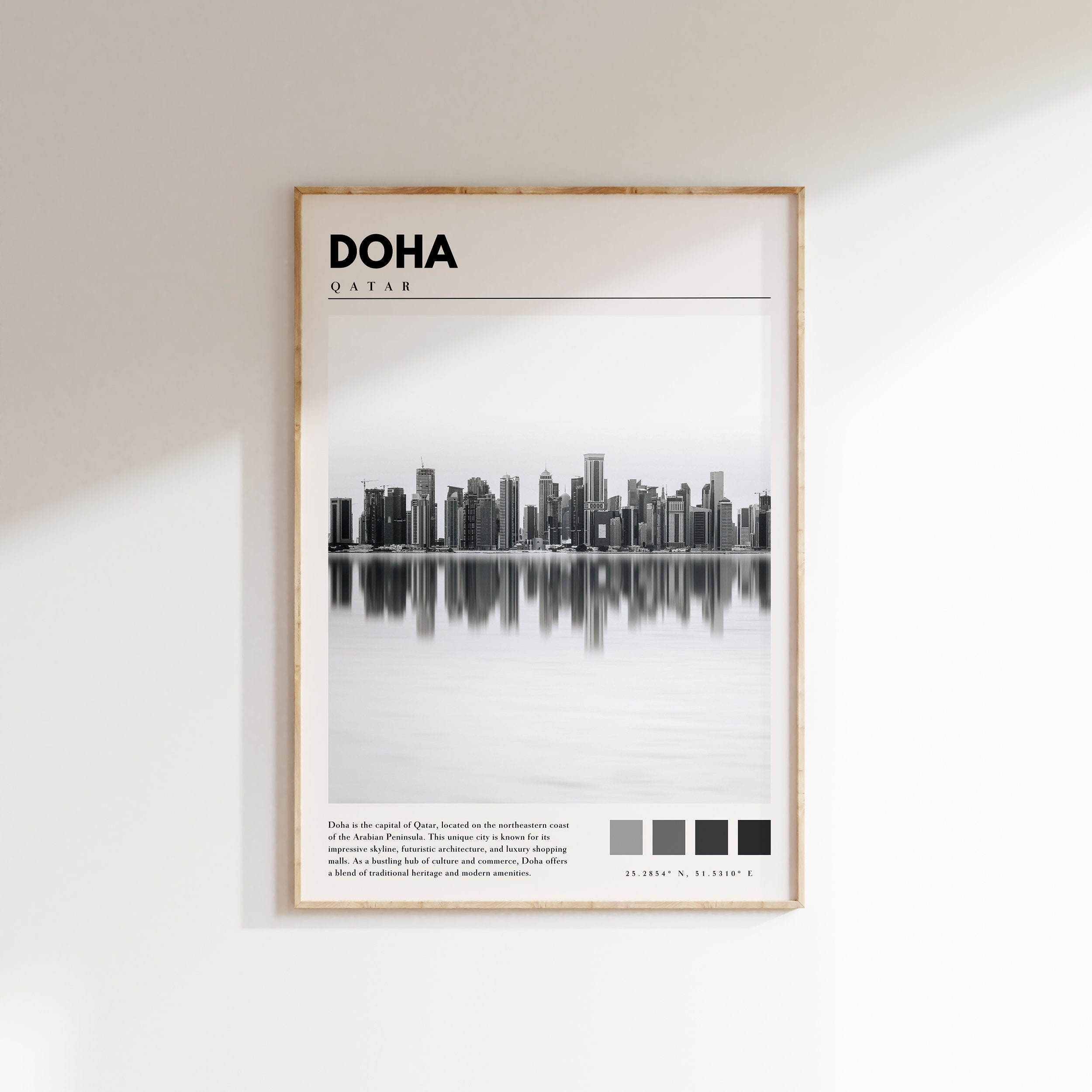Doha Qatar Print | Doha Photo Wall Art | Doha Photography Poster | P ...