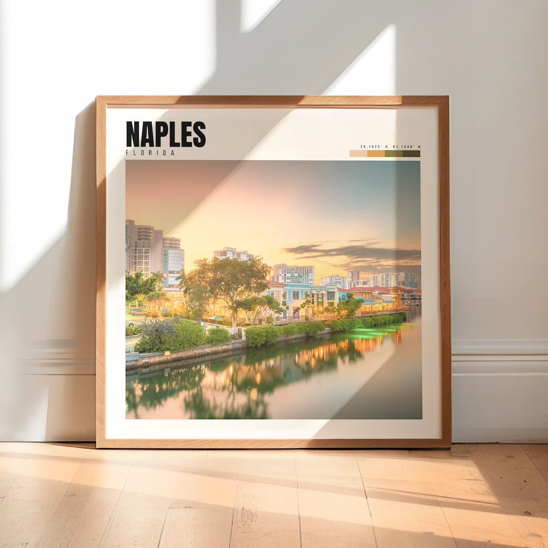Naples Florida Print | Naples Florida Wall Art | Naples Florida Poster ...