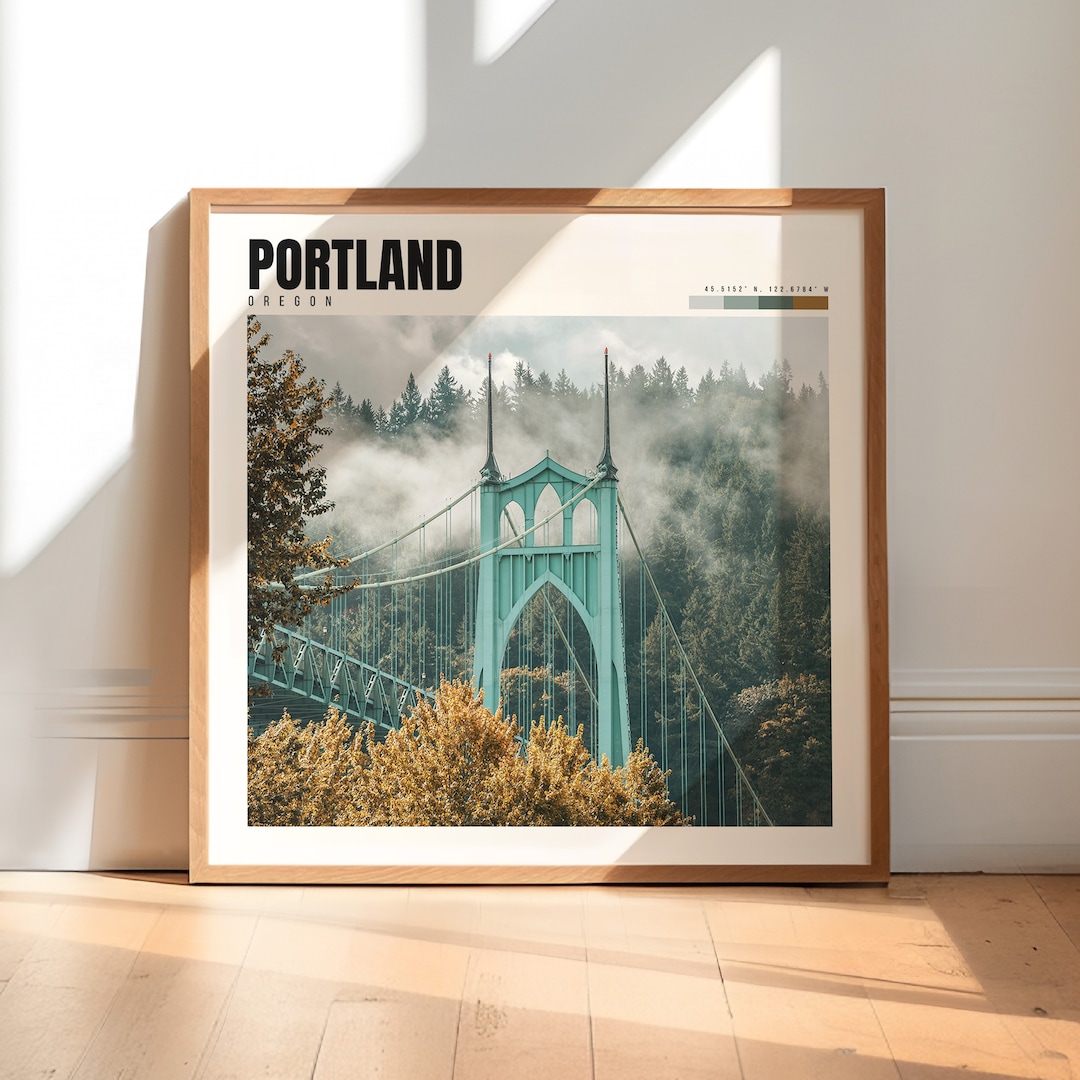 Portland Print | Portland Oregon Poster | Portland Wall Art | Portland ...