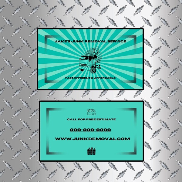 Junk Removal Business Card - Etsy