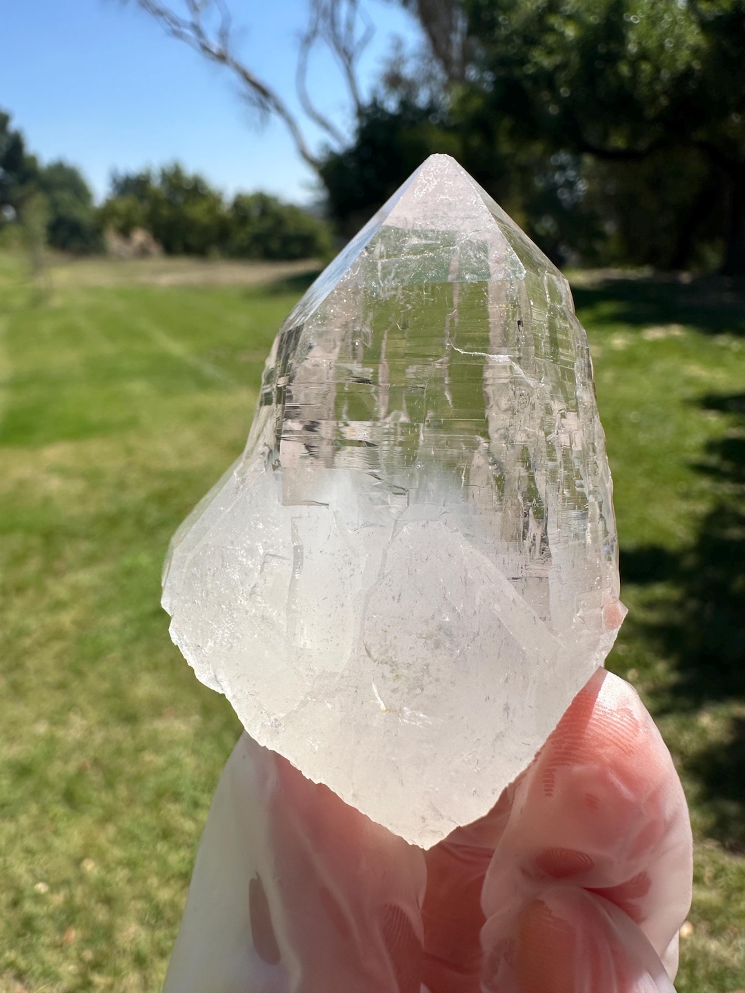 Himalayan Clear Quartz With Blue Mist, Lighthouse Shape From Pakistan ...