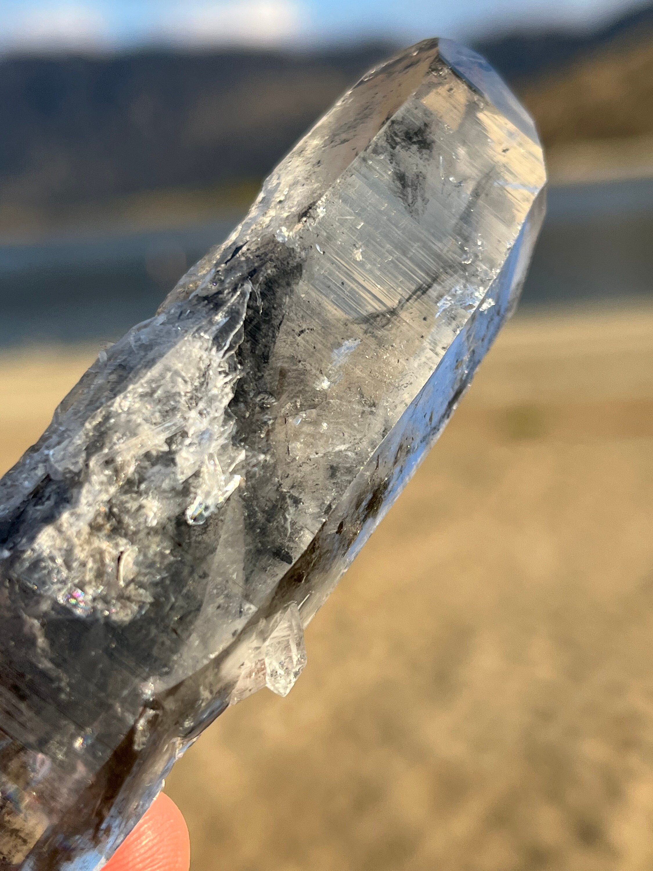 Double Terminal Crystal With Graphite Inclusions From Jinkouhe, Sichuan ...