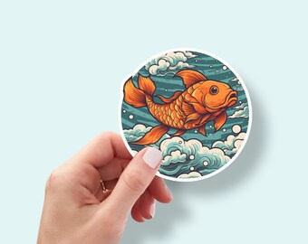 Japanese Koi Fish Anime Style Sticker Durable, Bubble-free Vinyl Decal ...