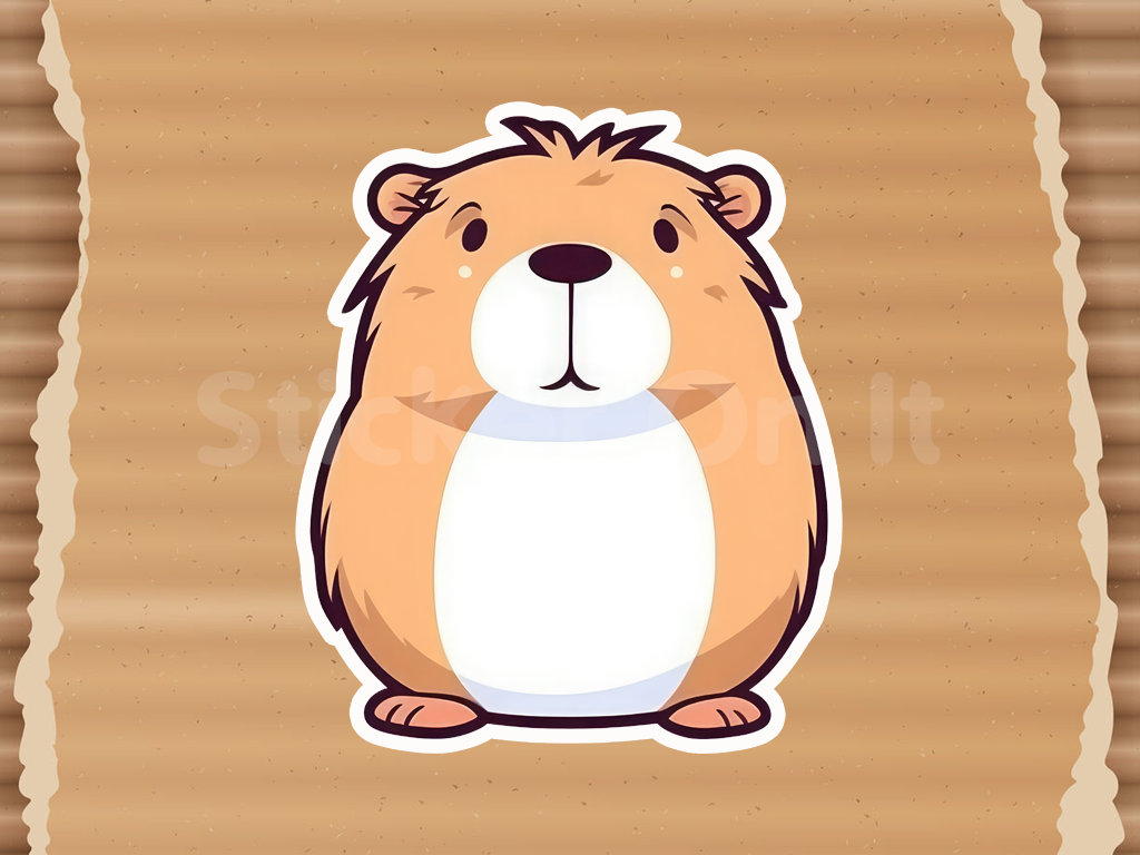 Capybara Sticker, Cute Capybara Sticker, Goldfish Decal, Vinyl Sticker ...