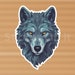 Grey Wolf Sticker, Grey Wolf Decal, Vinyl Sticker, Laptop Sticker, Car ...
