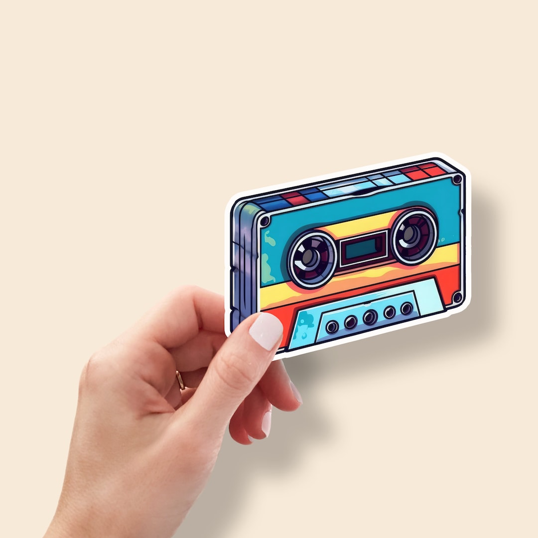 Mixtape Sticker, Cassette Sticker, 80s Retro Decal, Vinyl Sticker ...
