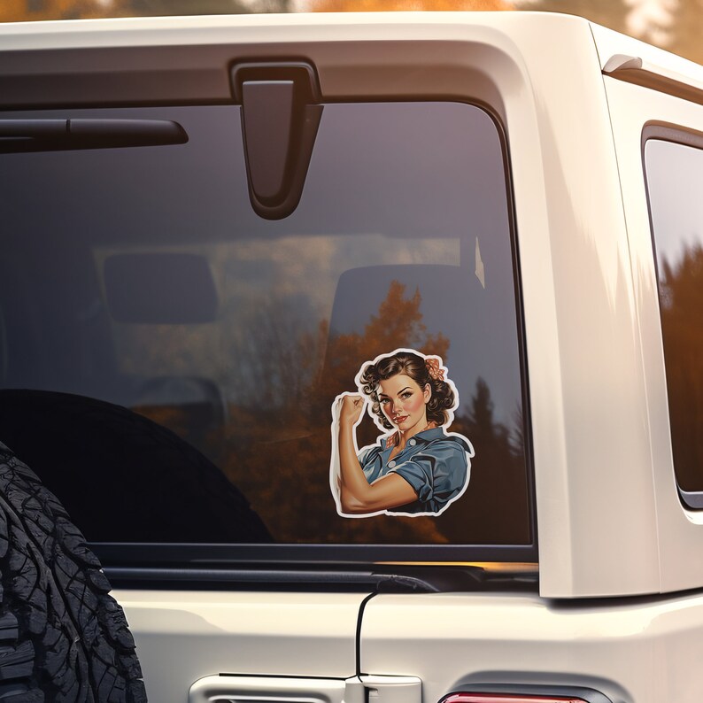 Rosie the Riveter Sticker, Rosie the Riveter Laptop Sticker, Hydro ...