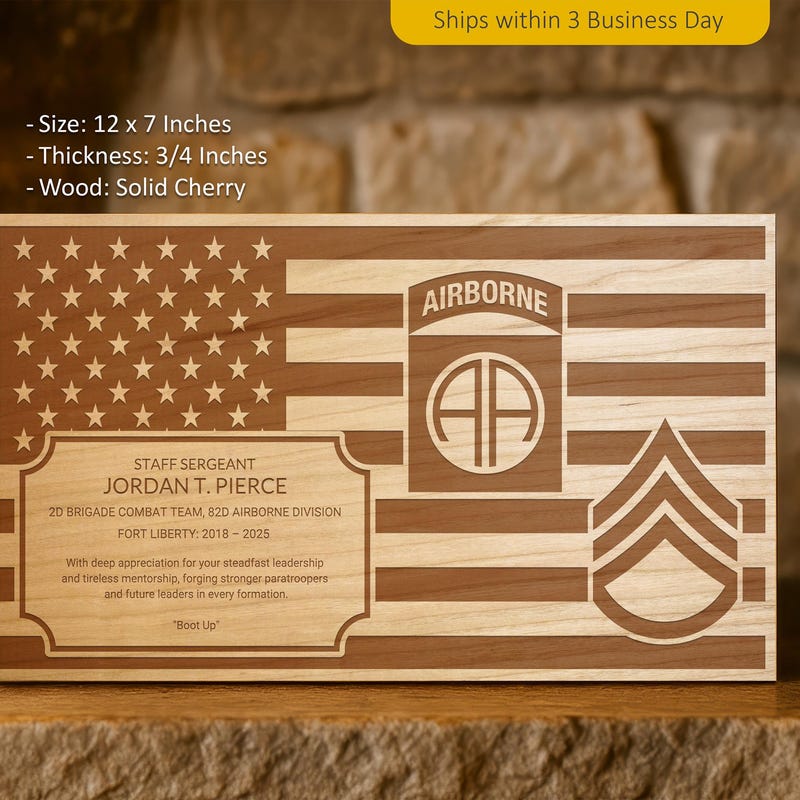 Military Captain Plaque - Etsy