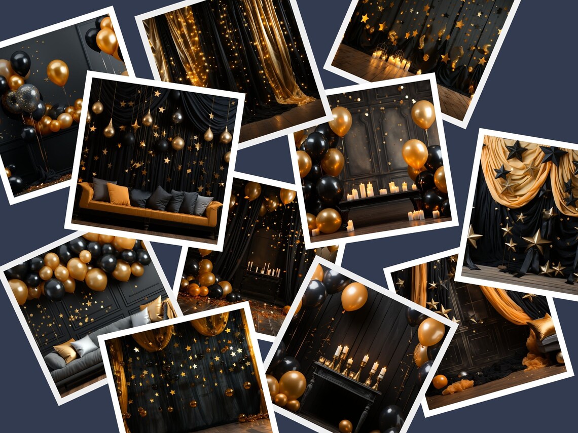 New Year's Eve Digital Backdrop New Year's Eve Digital Background New ...