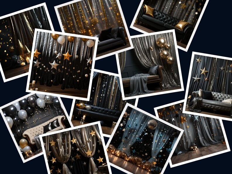 New Year's Eve Digital Backdrop New Year's Eve Digital Background New ...