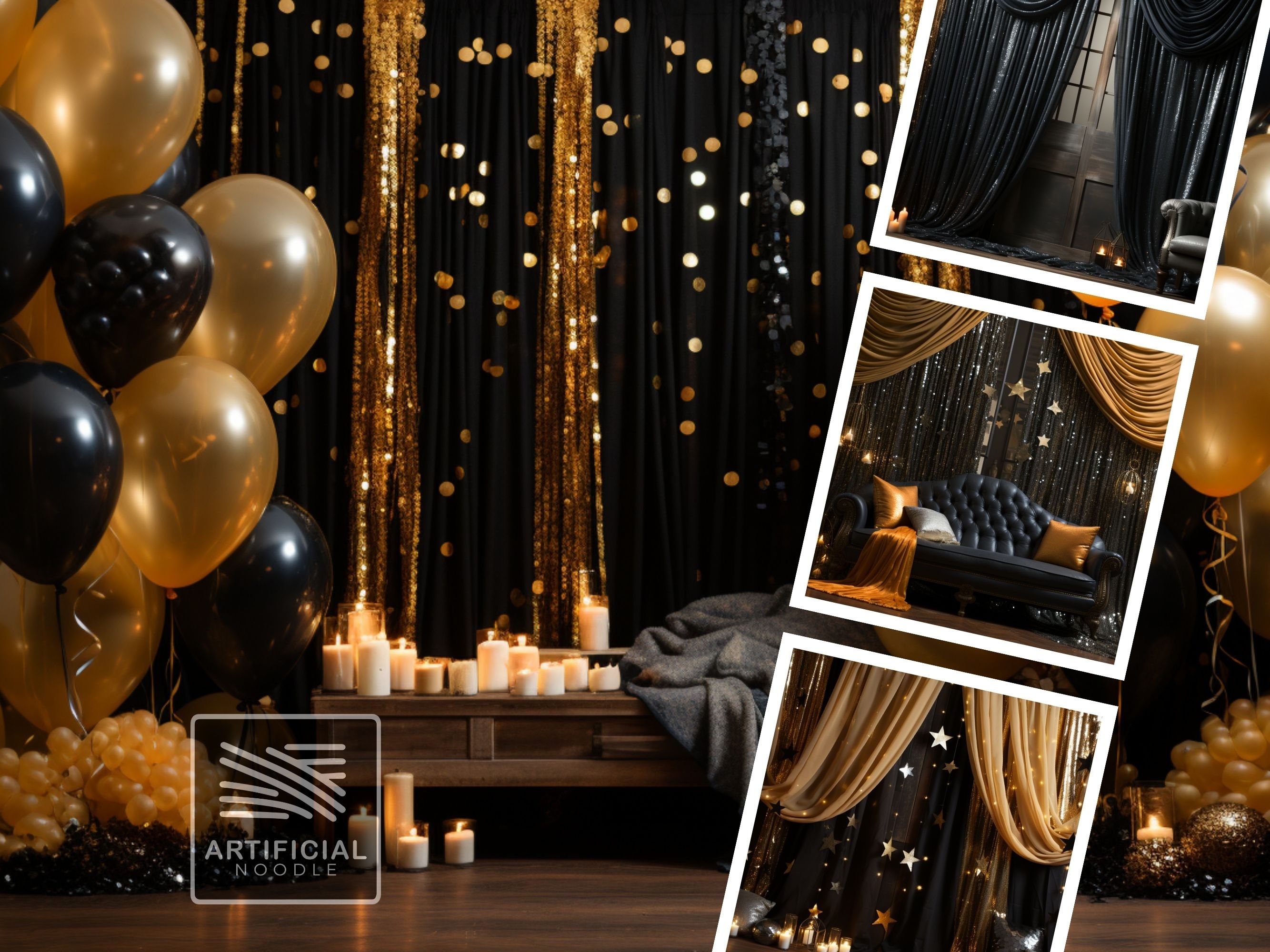 New Year's Eve Digital Backdrop New Year's Eve Digital Background New ...