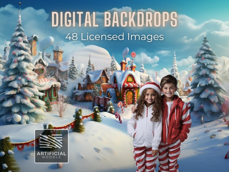 Christmas Digital Backdrop Christmas Digital Background - Etsy