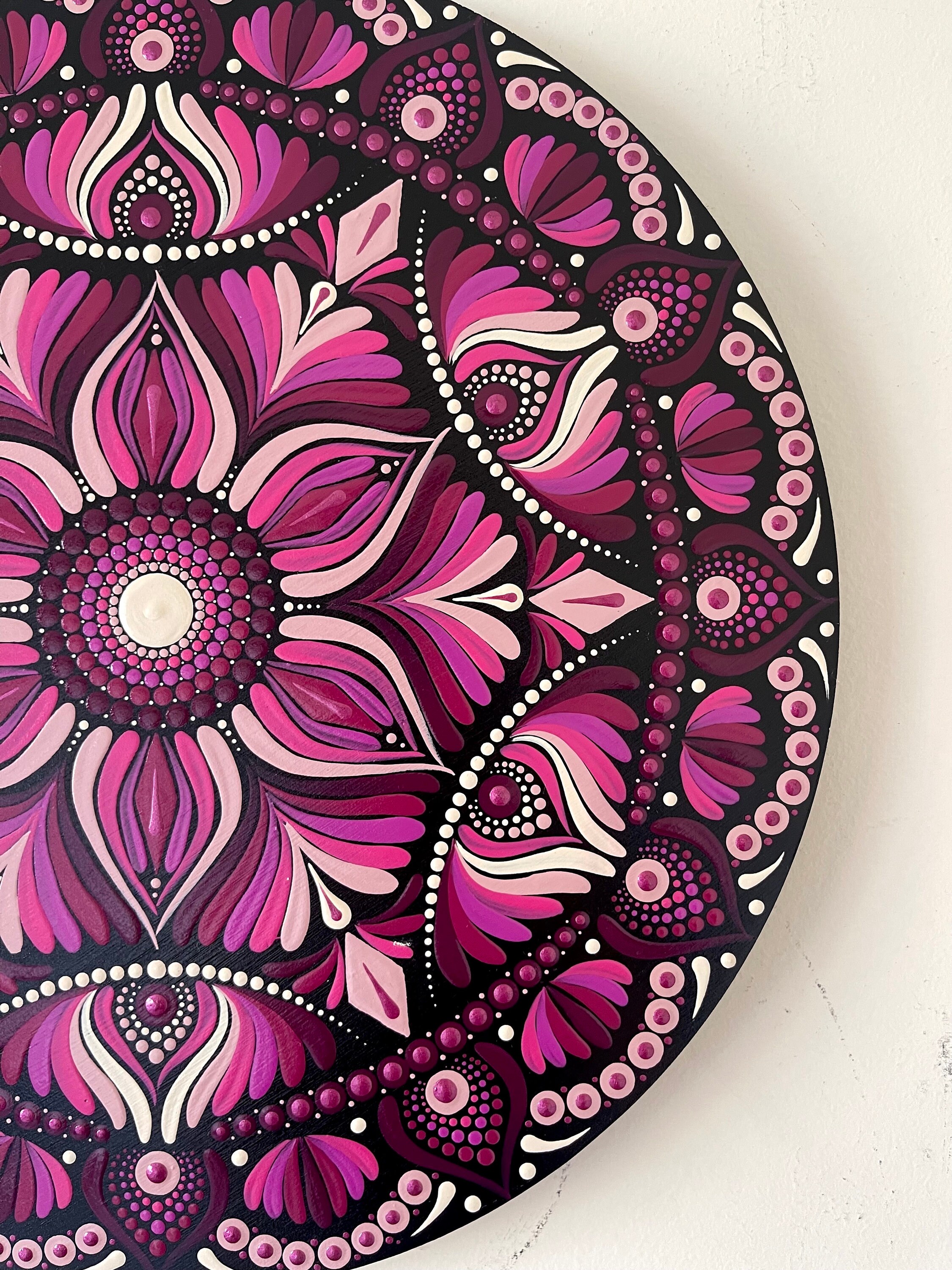 30cm Handmade Mandala Painting - Etsy