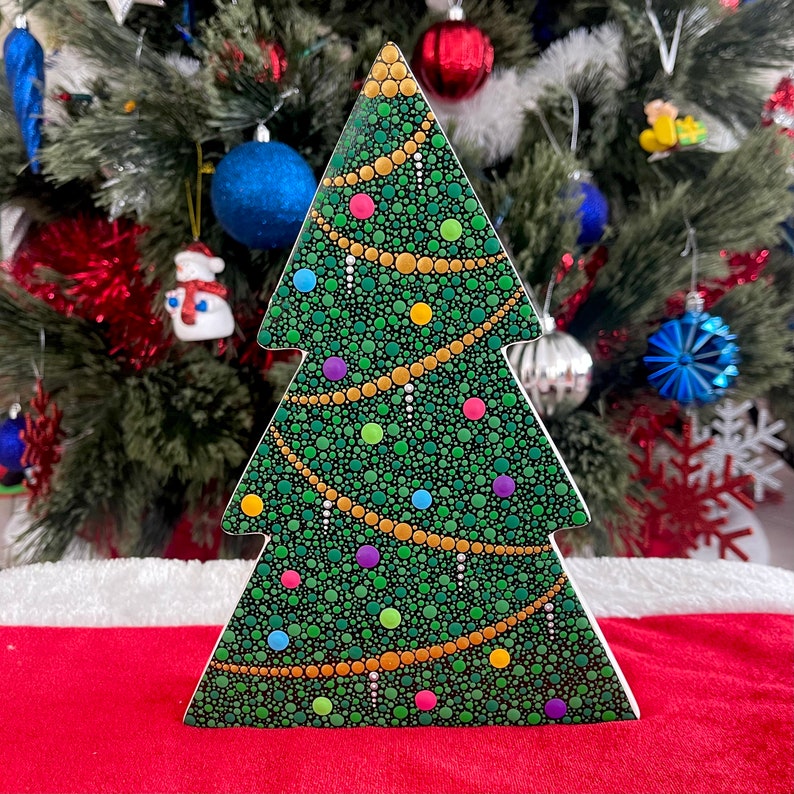 20cm Handmade Dot Christmas Tree Decor - Etsy