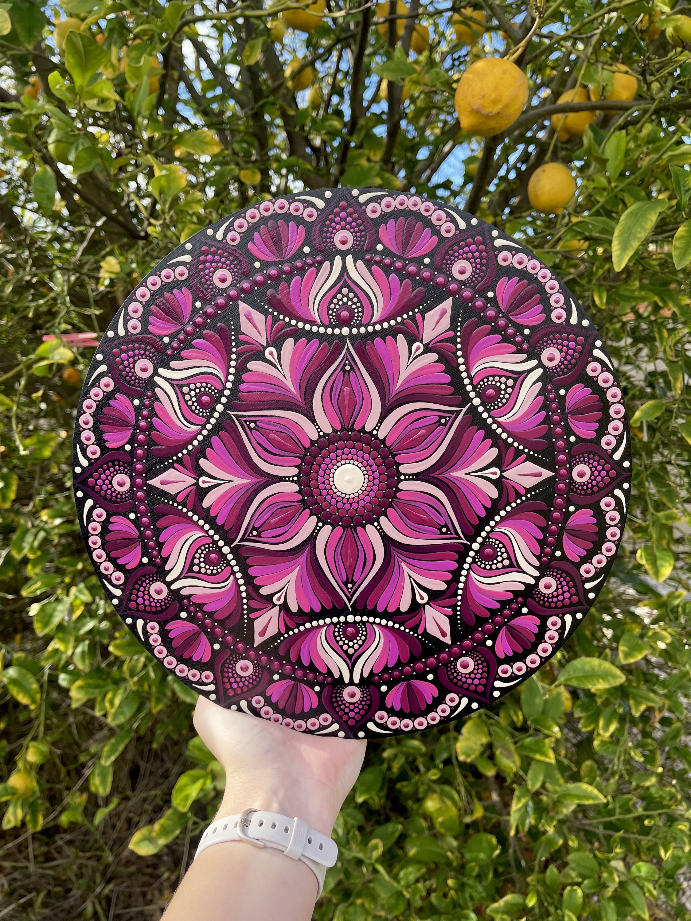 30cm Handmade Mandala Painting - Etsy