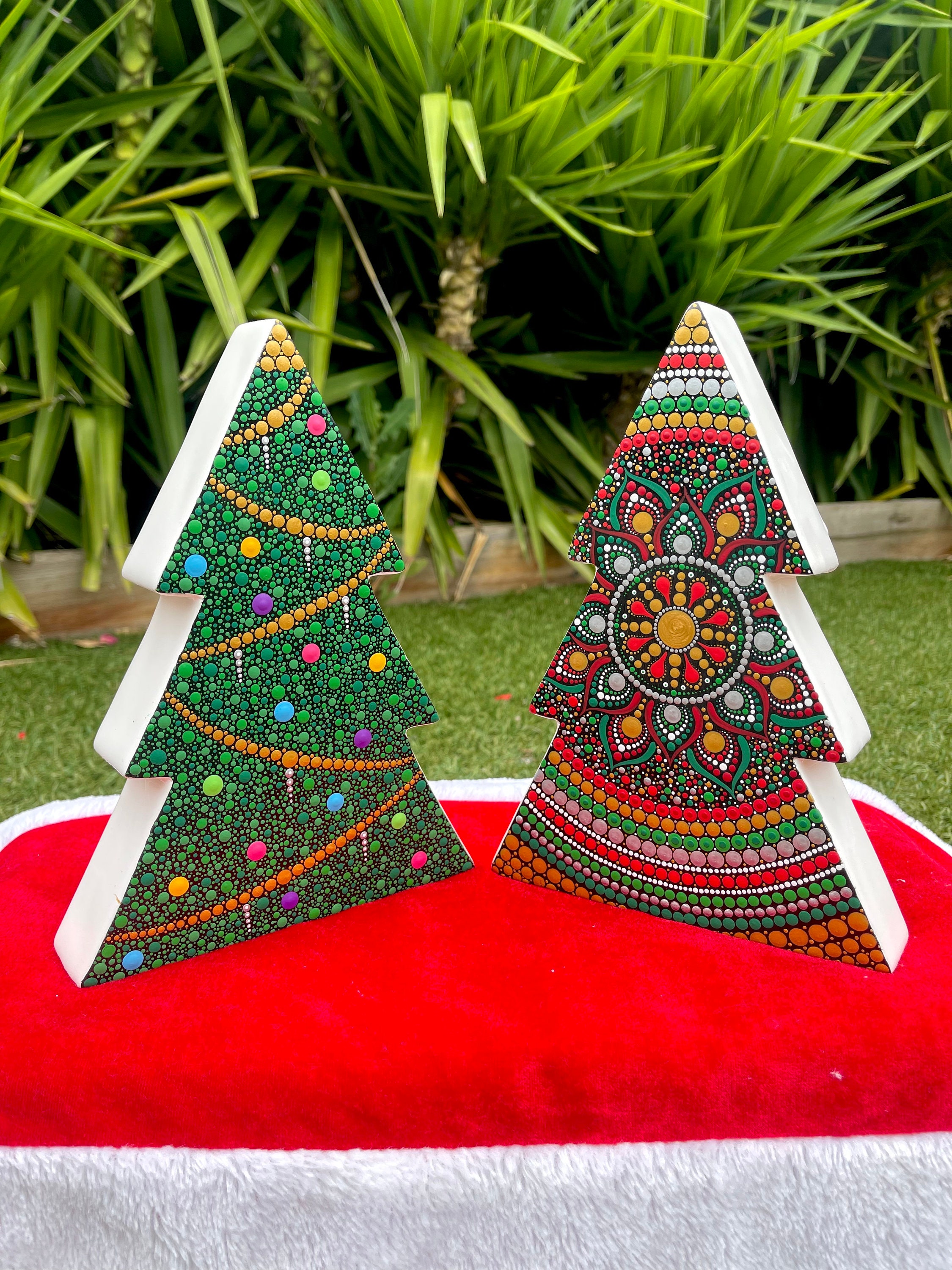 20cm Handmade Dot Christmas Tree Decor - Etsy