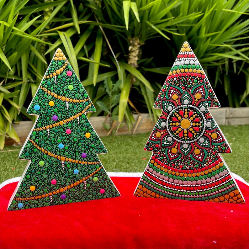 20cm Handmade Dot Christmas Tree Decor - Etsy