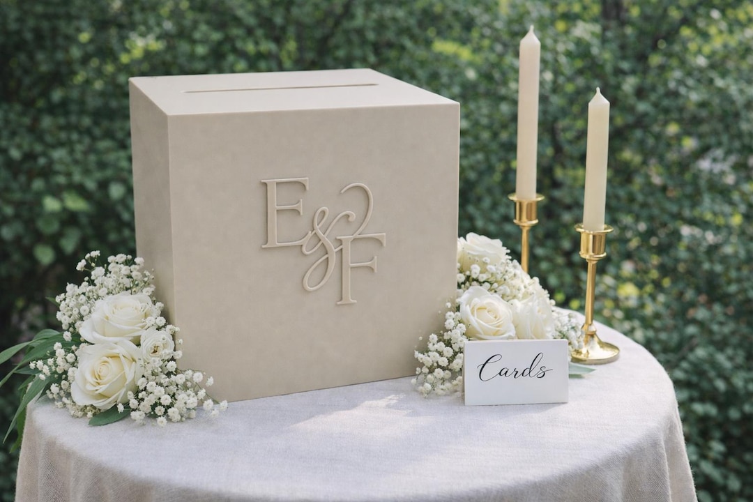 Wedding Card Box With Lock and Key | Acrylic Card Box, Cards + Gifts ...