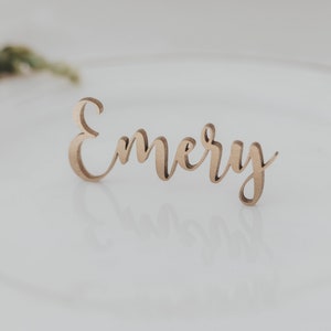 Custom Silver Acrylic Gold Laser Cut Rose Gold Wedding Name Place Card ...