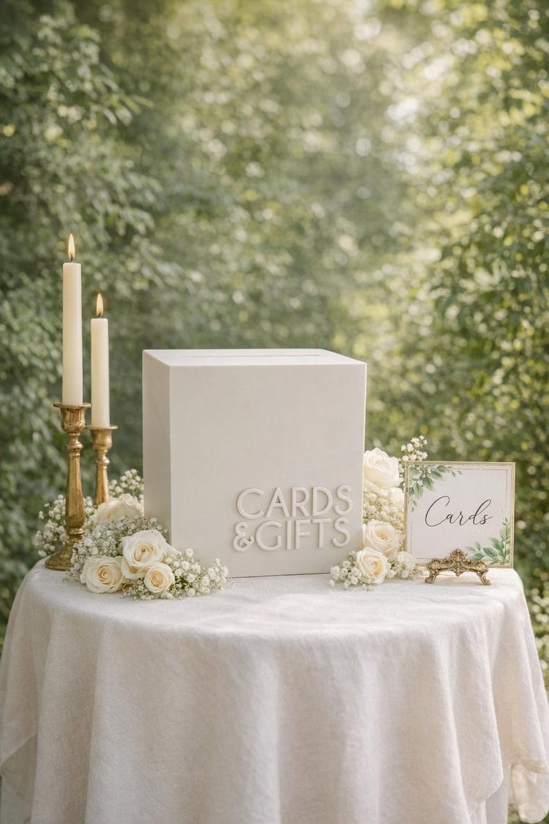 Wedding Card Box With Lock and Key | Acrylic Card Box, Cards + Gifts ...