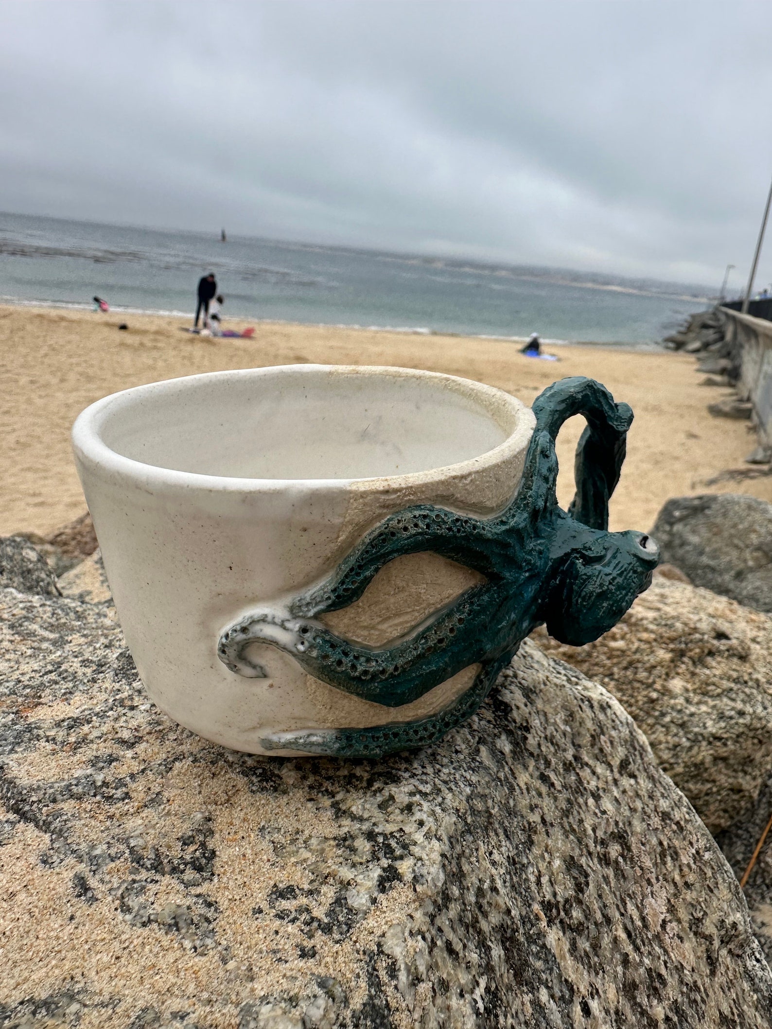 Handmade Blue and White Ceramic Octopus Coffee Mug - Etsy
