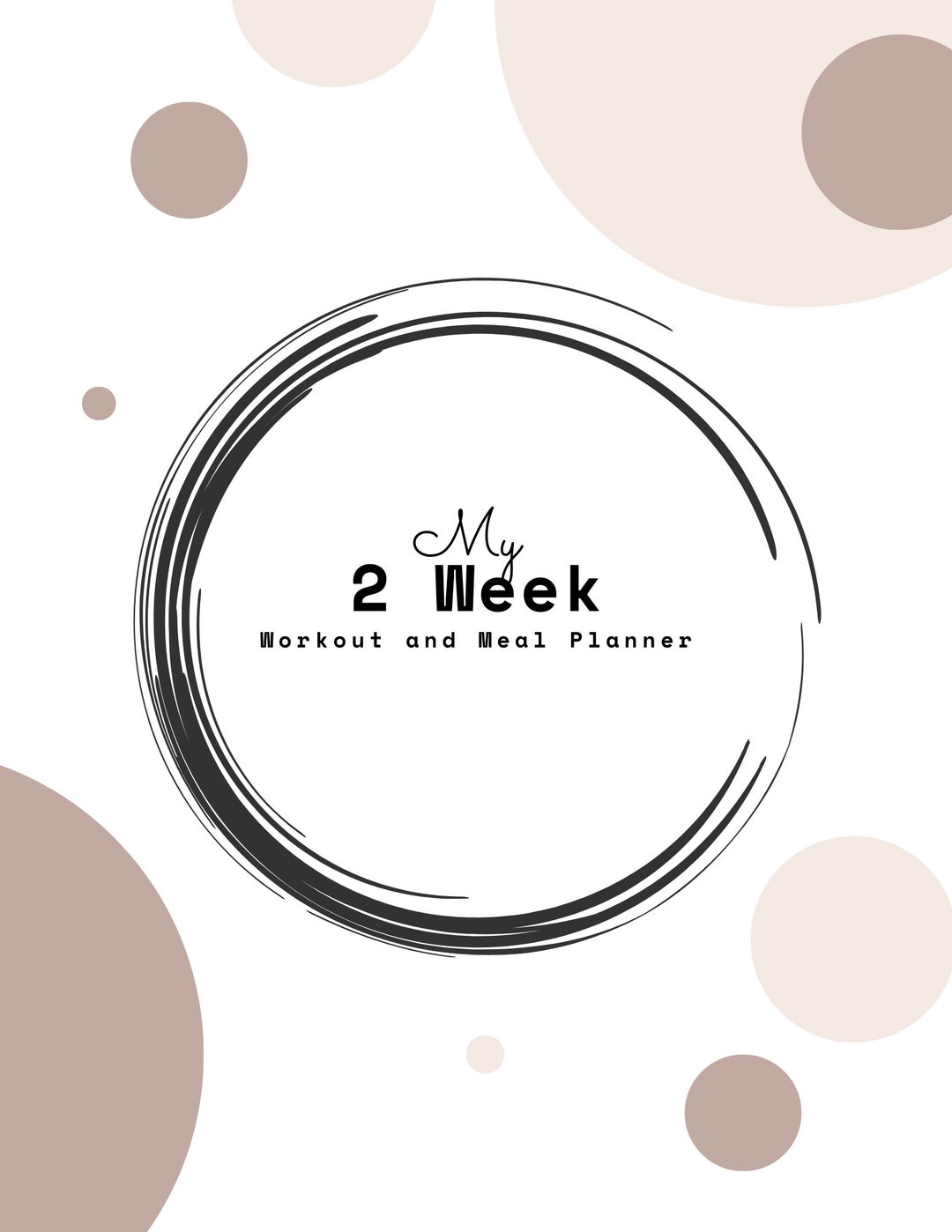 2 Week Workout, Meal Plan, Weight Tracker - Etsy