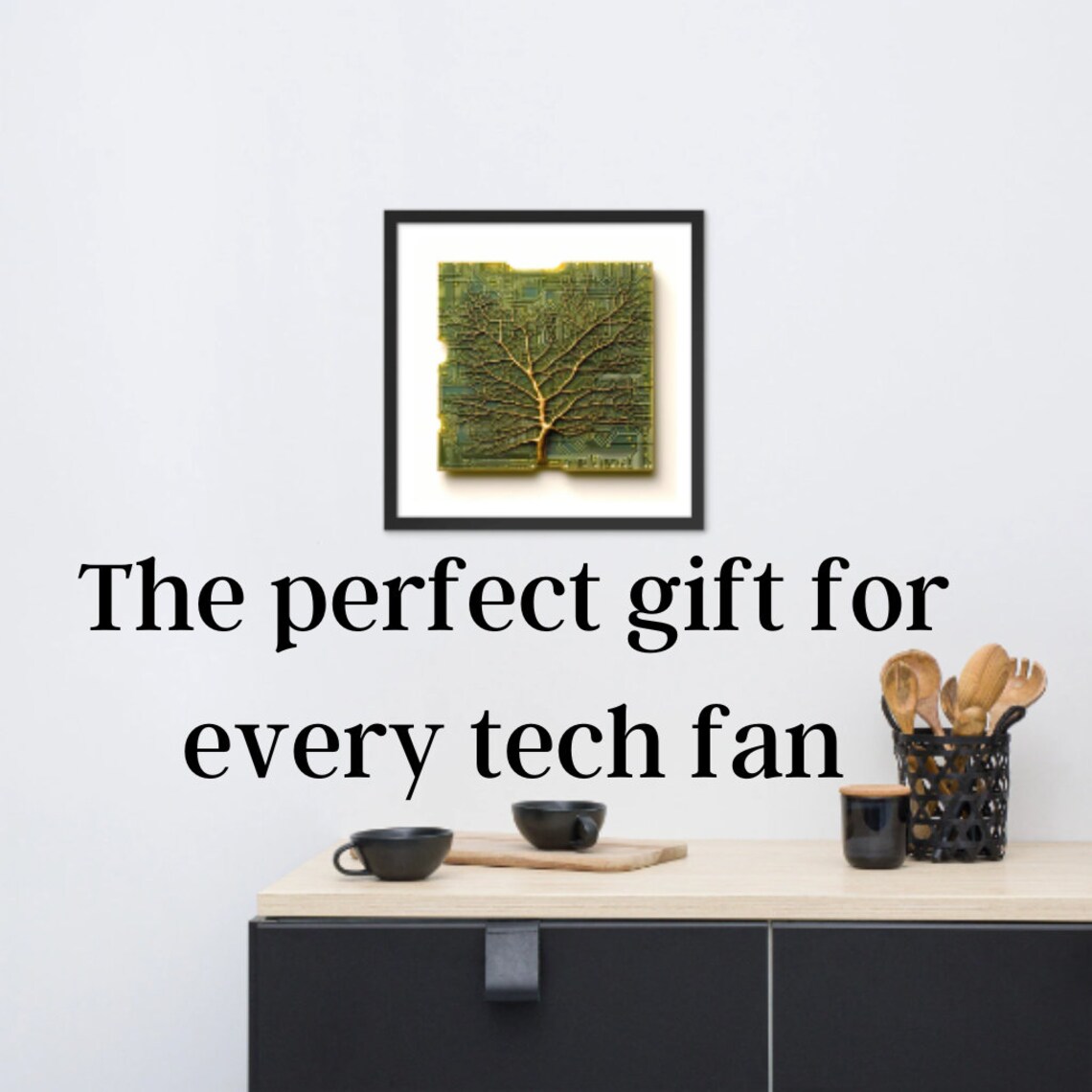 Circuit Boards Nature Digital Art PNG | Technology Art | Gift for ...