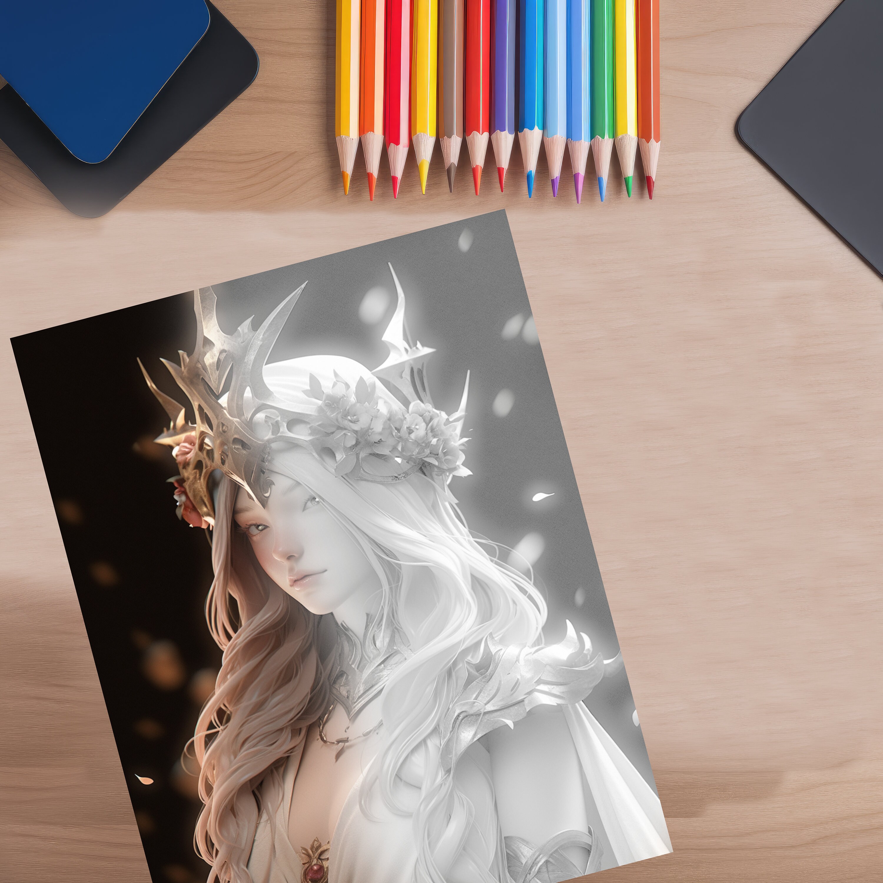 Goddess Coloring Book Aphrodite Printable PDF Grayscale - Etsy