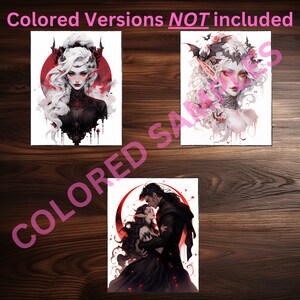 Dark Art Coloring Book V2 Printable PDF Grayscale Coloring Pages ...