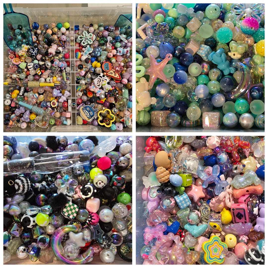 Small Bead Scoop Mix Charms, Silicone, Pendant, Focal Scoops Ocean ...