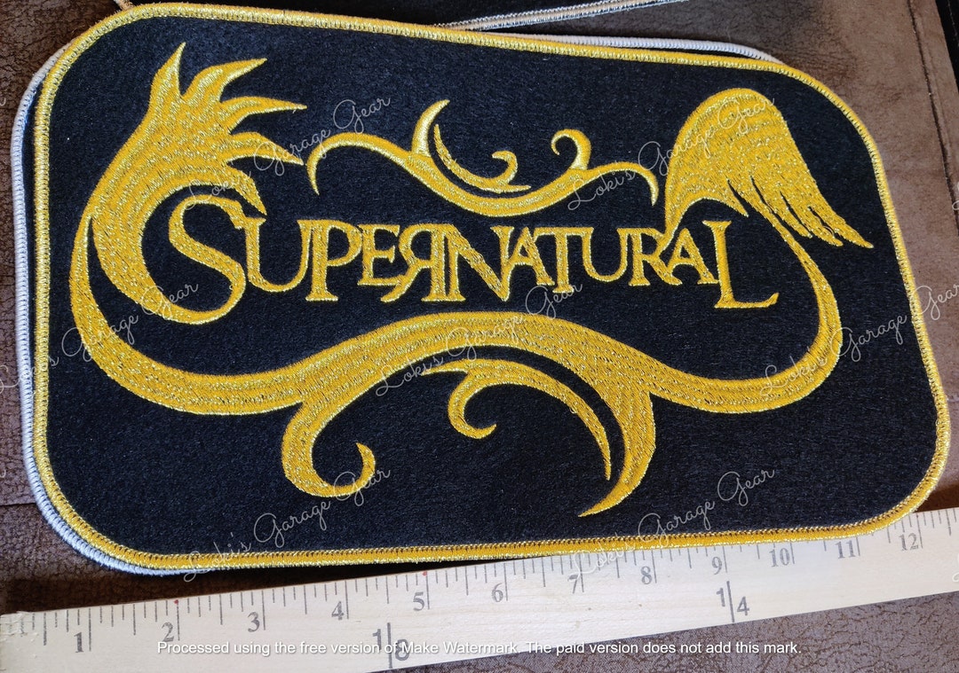 Felt Embroidered Supernatural Angel and Demon Patch - Etsy