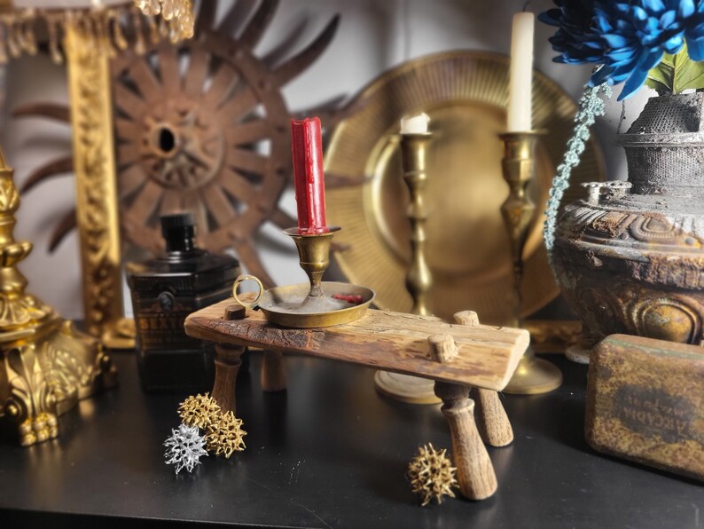 Small Handmade Foot Stool With Mortise and Tenon Joints, Turned Legs ...