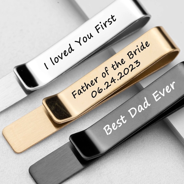 Engraved Tie Bar - Etsy