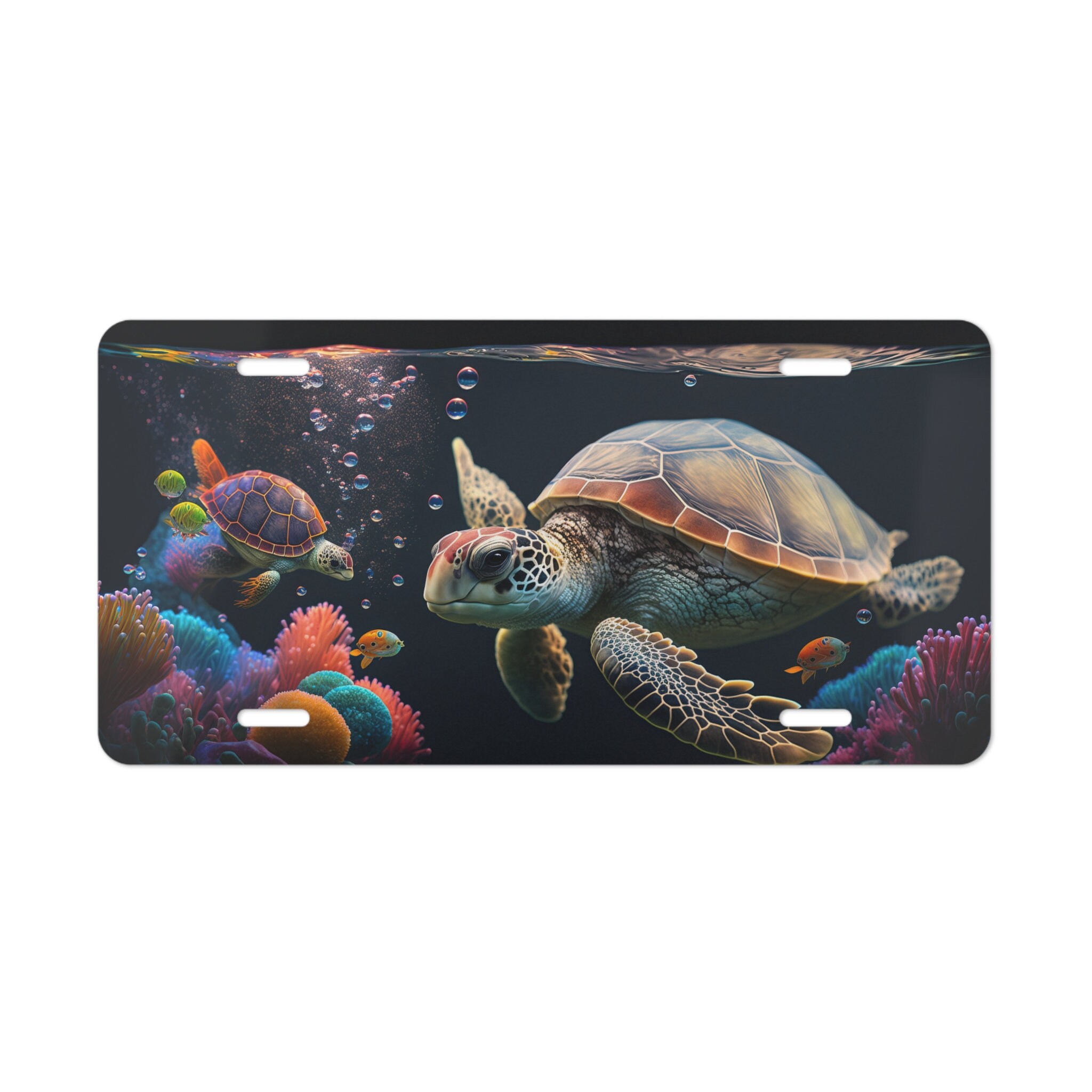 Sea, Turtles, Under Water, Vanity Plate - Etsy