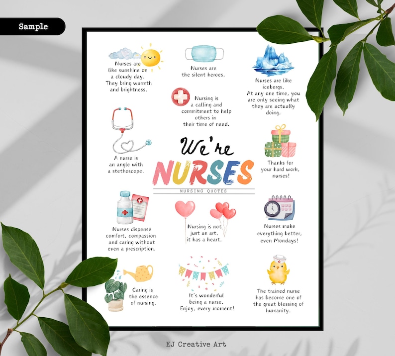 Nurse Wall Art, Nursing Quotes, Inspirational Quotes, Digital Downloads ...