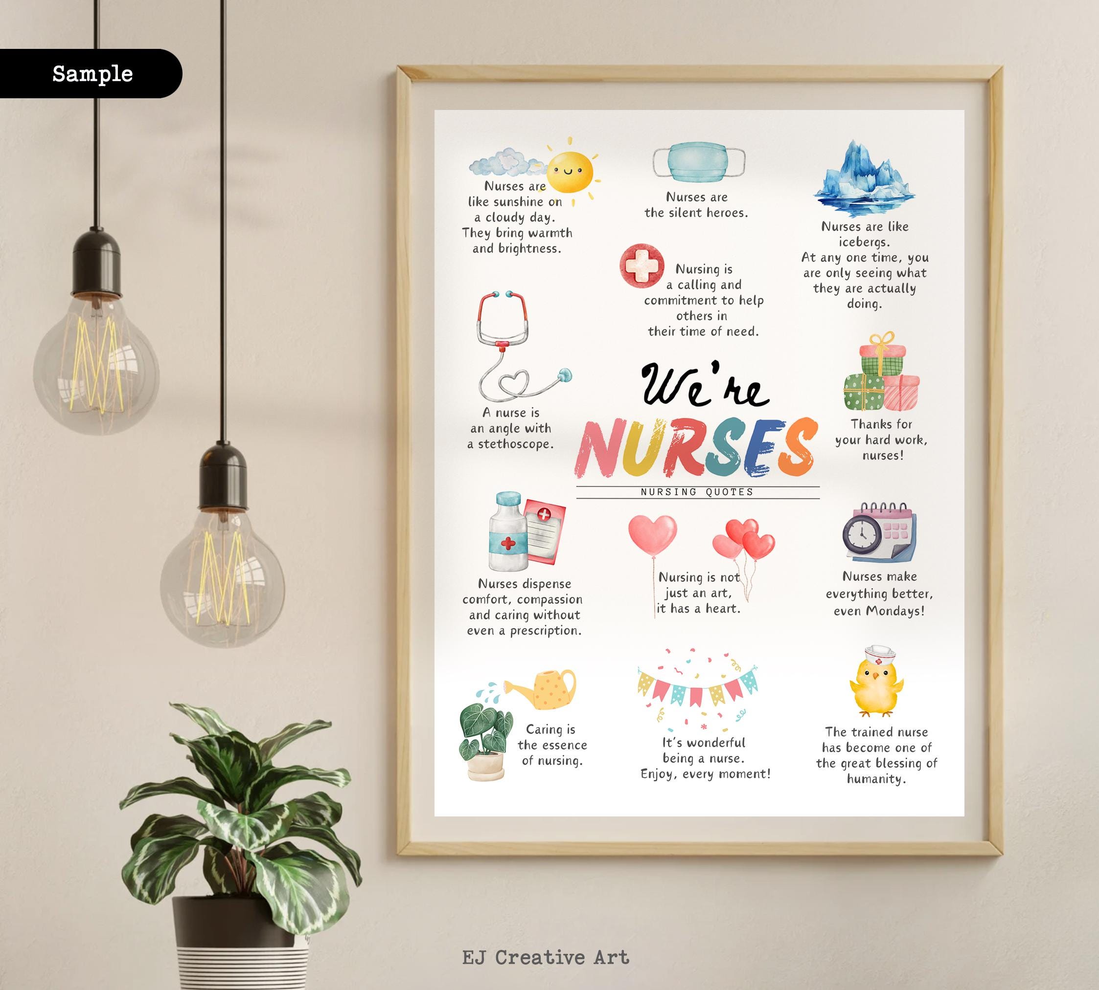 Nurse Wall Art, Nursing Quotes, Inspirational Quotes, Digital Downloads ...