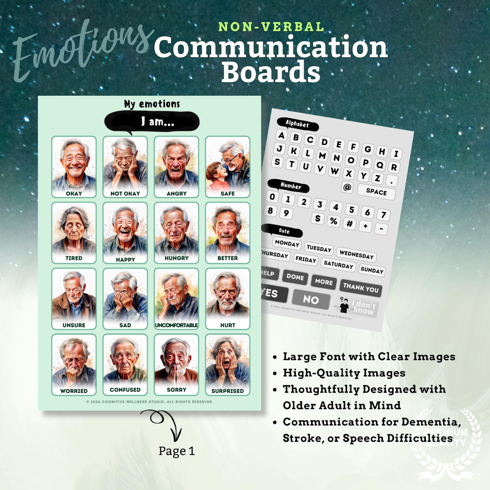 Communication Boards Bundle: Dementia, Stroke, Aphasia (digital ...