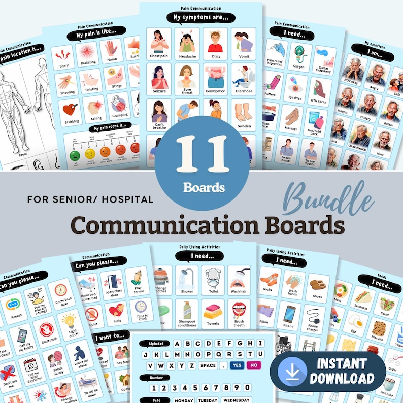 Communication Boards for Seniors and Patients With Dementia, Stroke ...