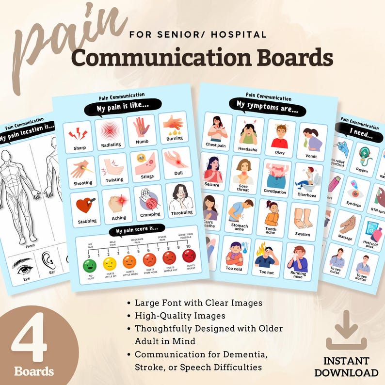 Communication Boards for Seniors and Patients With Dementia, Stroke ...
