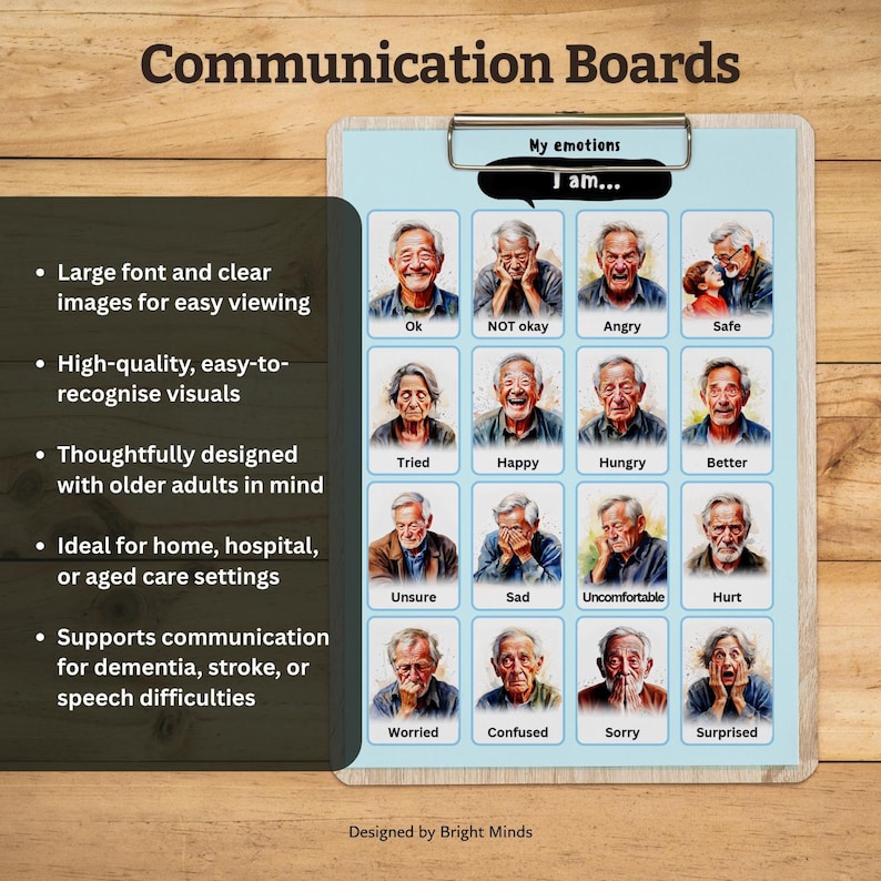 Communication Boards Bundle: Dementia, Stroke, Aphasia (digital ...